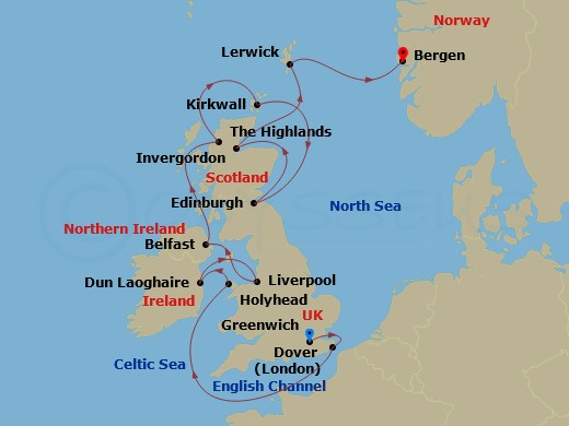 Luxury Cruise Connections - Itinerary: British Isles Explorer, Viking ...