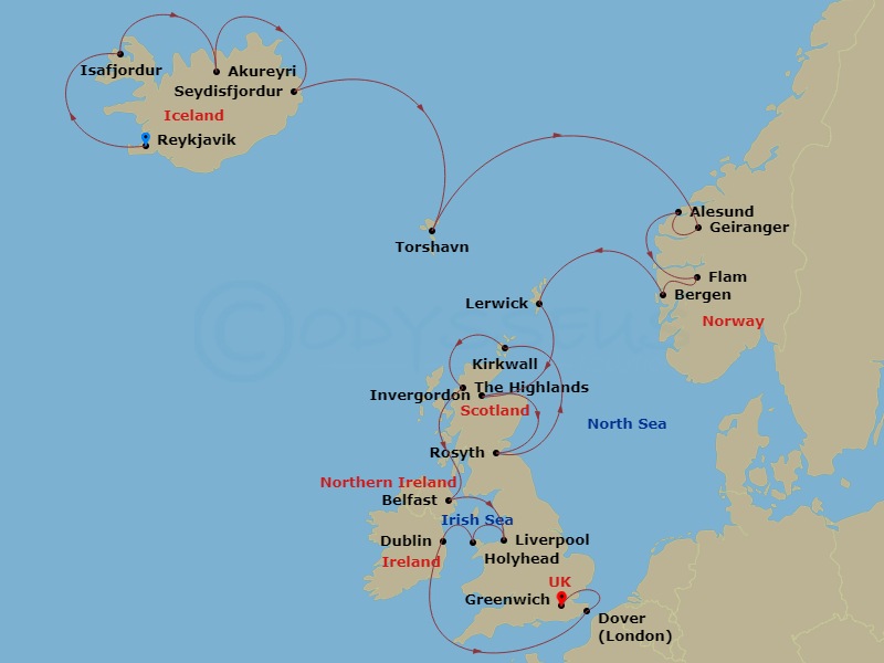 Luxury Cruise Connections - Itinerary: British Isles & Iceland Explorer ...