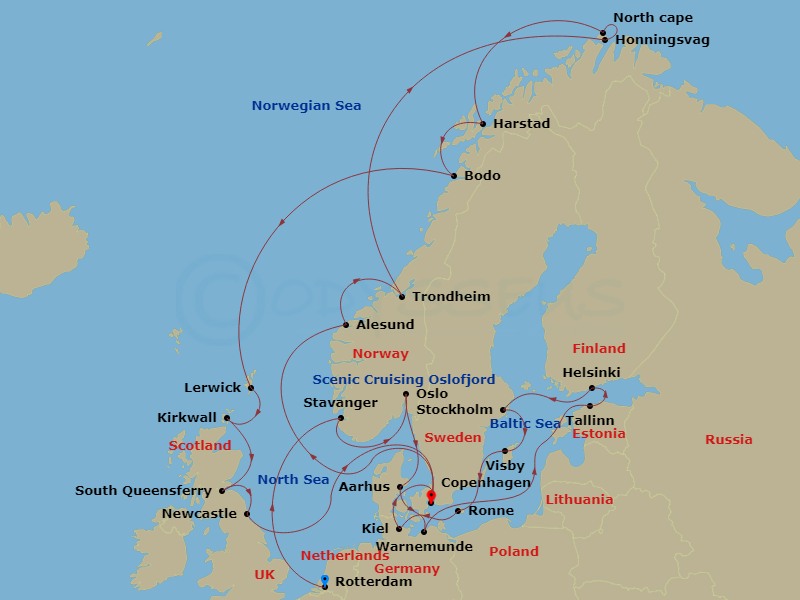 Luxury Cruise Connections - Itinerary: 27-Day Jewels Of The Baltic ...