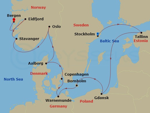 Luxury Cruise Connections - Itinerary: Viking Homelands, Viking Ocean ...