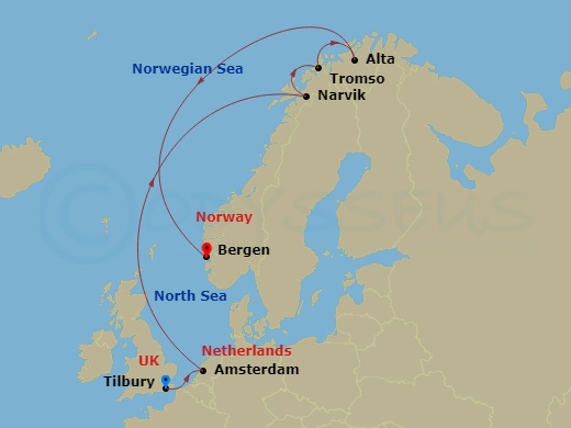 Luxury Cruise Connections - Itinerary: In Search Of The Northern Lights ...